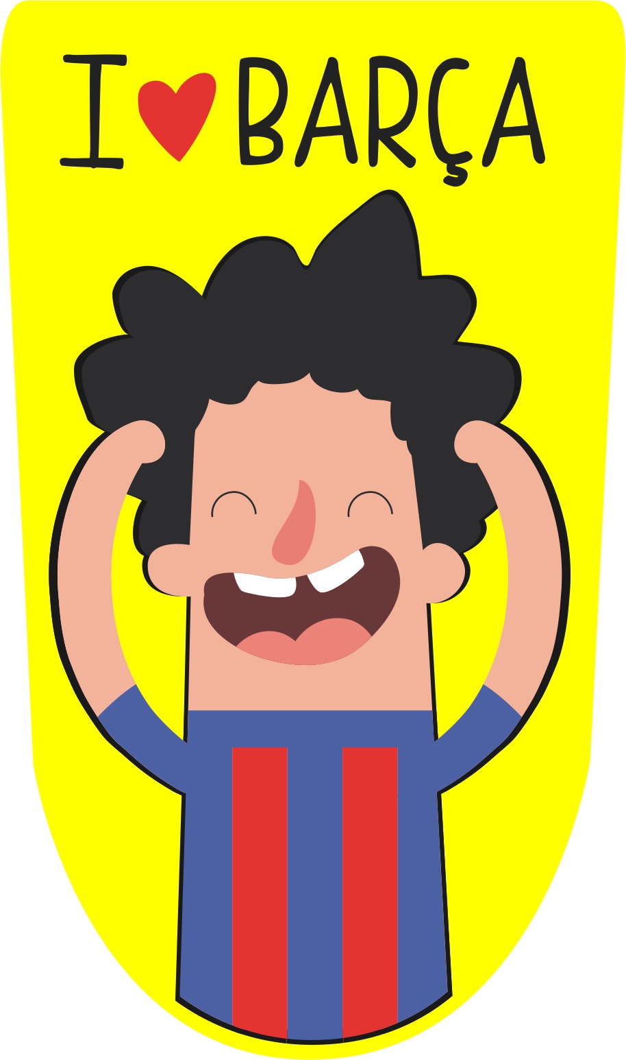 I love Barça (Amarillo)